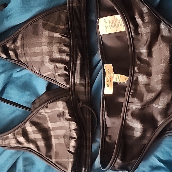 Burberry | Other | Black Burberry 2 Piece Bikini | Poshmark